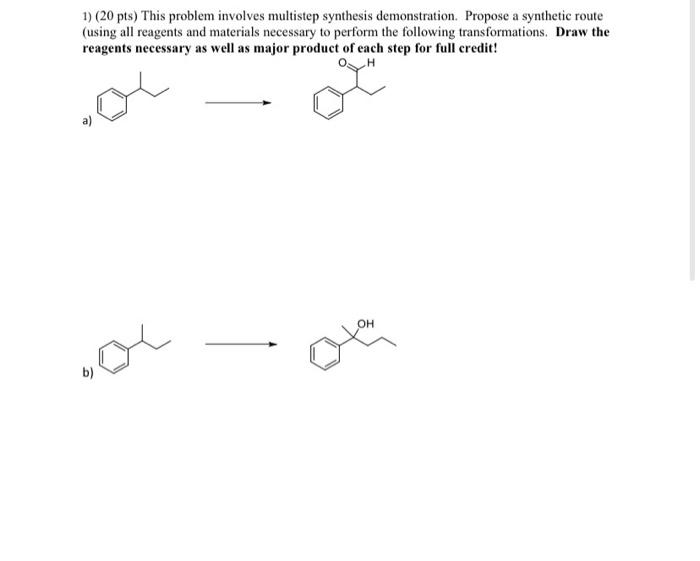 Solved This problem involves multistep synthesis | Chegg.com