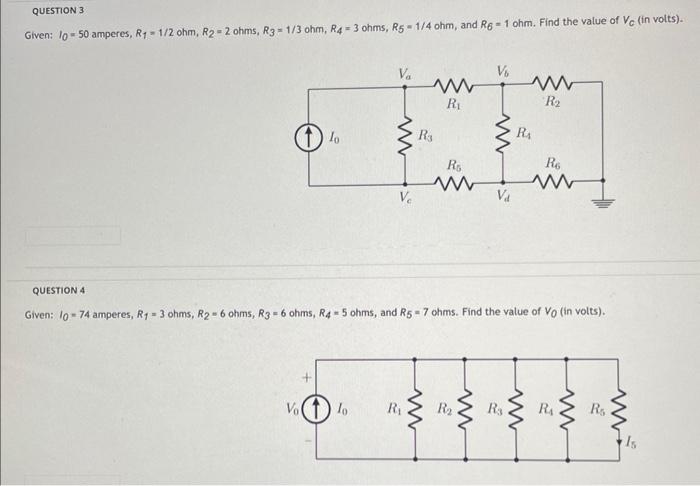 Solved Given: I0=50 amperes, R1=1/2 ohm, R2=2 ohms, | Chegg.com Solved Given: I0=50 amperes, R1=1/2 ohm, R2=2 ohms, | Chegg.com