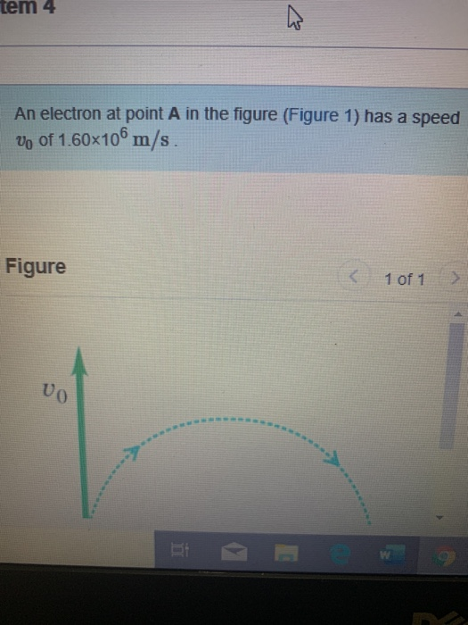 Tem 4 An Electron At Point A In The Figure Figure 1