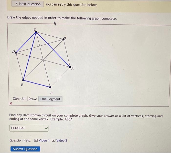 Solved > Next question You can retry this question below | Chegg.com