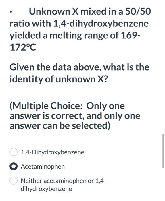 Solved You suspect a given substance, unknown X, to be | Chegg.com