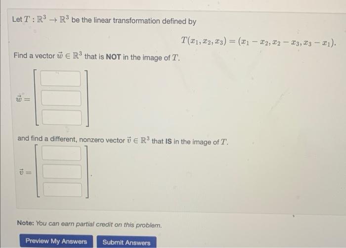 Solved Let T:R3→R3 be the linear transformation defined by | Chegg.com