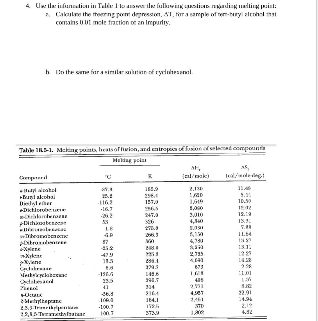 Solved Use the information in Table 1 ﻿to answer the | Chegg.com