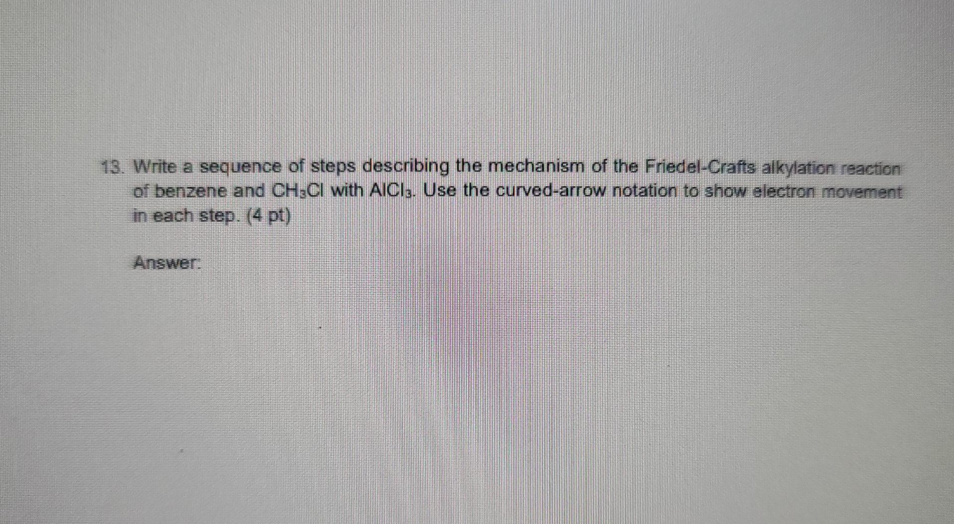 Solved 13. Write a sequence of steps describing the | Chegg.com