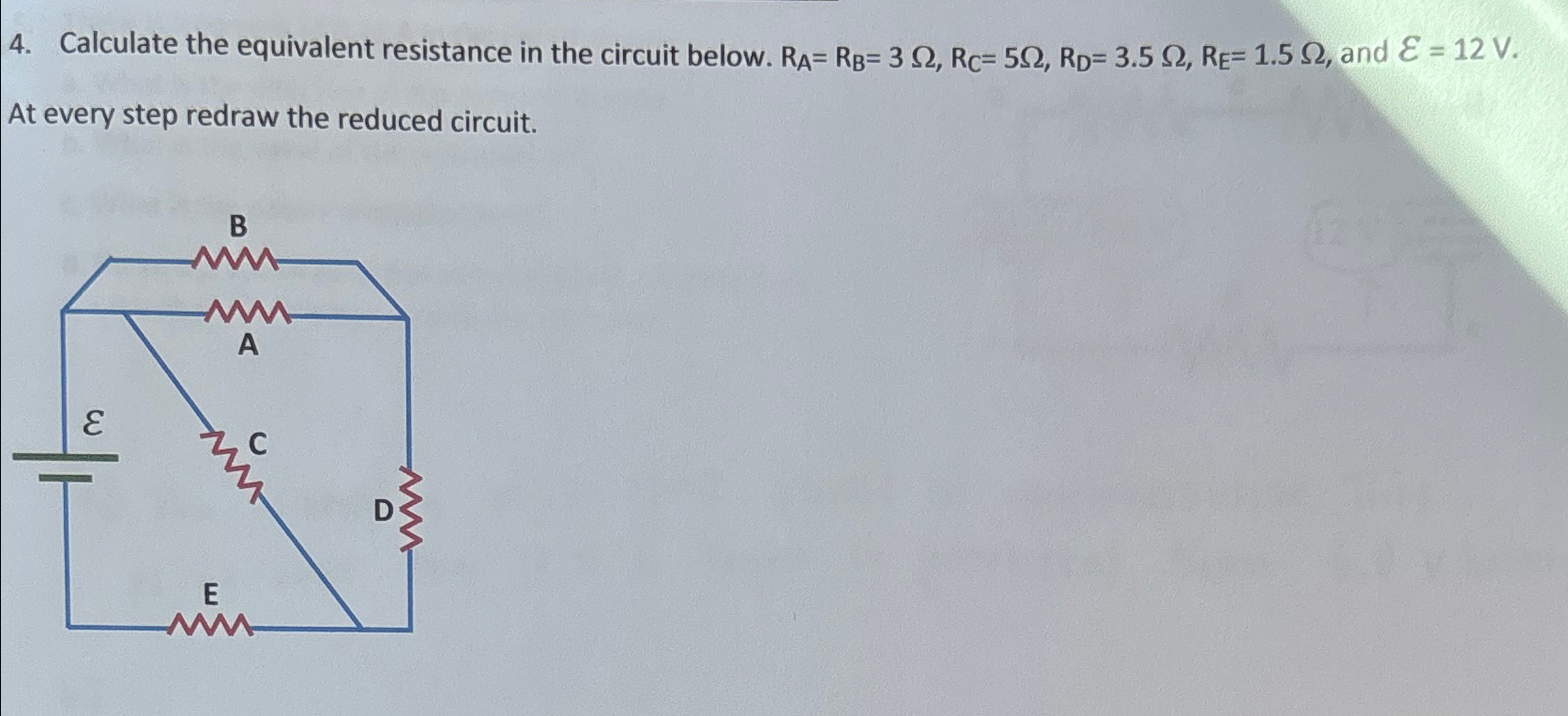 Solved Calculate the equivalent resistance in the circuit | Chegg.com