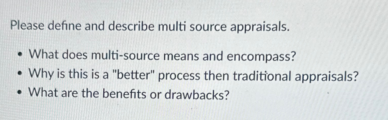 Solved Please define and describe multi source | Chegg.com