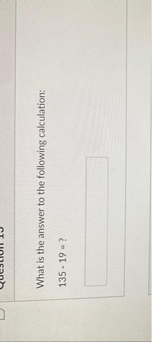 Solved What is the answer to the following calculation: | Chegg.com