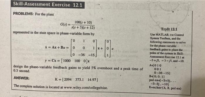 Solved Skill-Assessment Exercise 12.1 PROBLEMS: For the | Chegg.com Solved Skill-Assessment Exercise 12.1 PROBLEMS: For the | Chegg.com