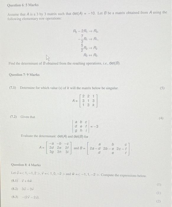 Solved Assume that A is a 3 by 3 matrix such that | Chegg.com