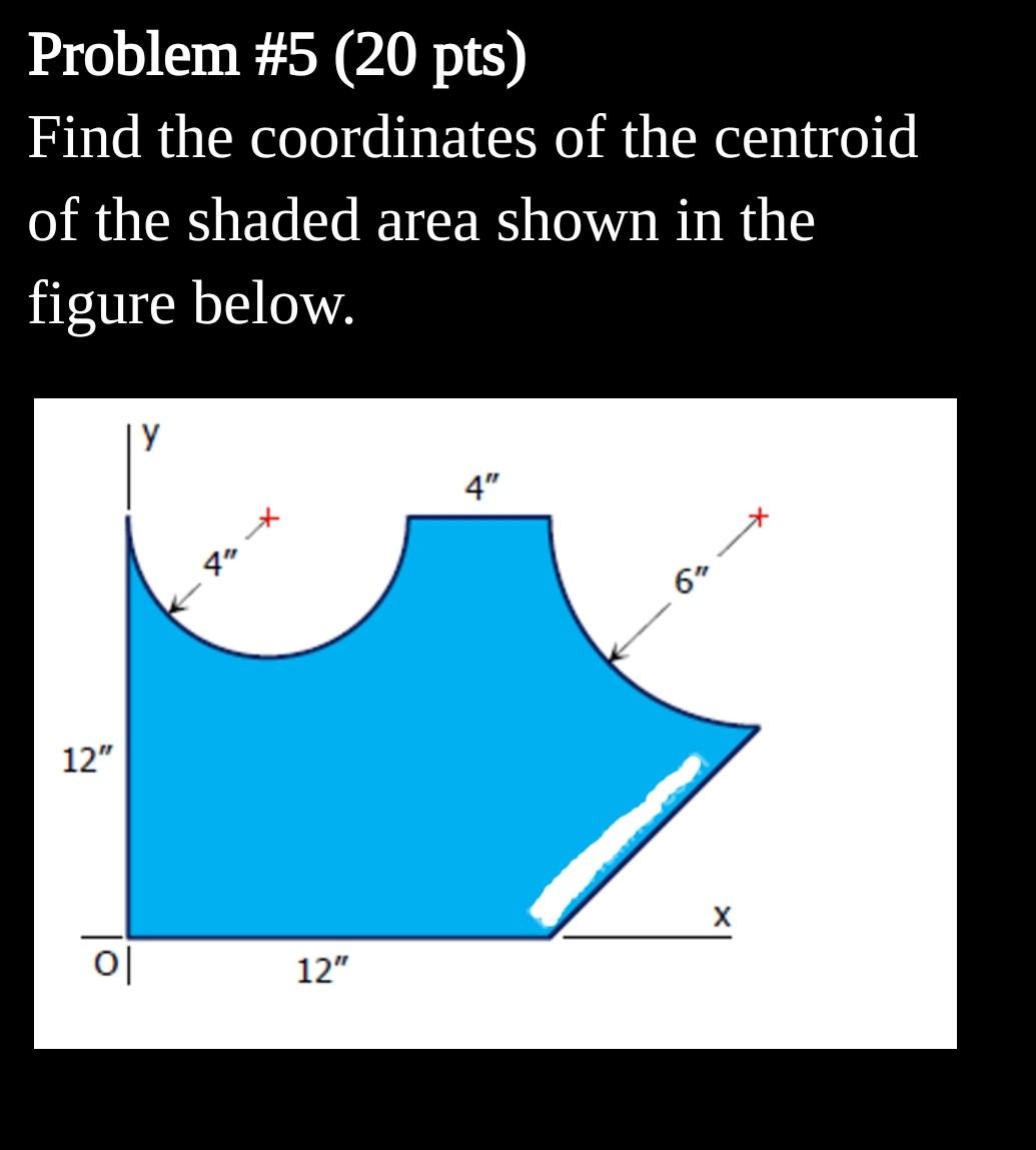 Solved Problem #5 (20 pts) Find the coordinates of the | Chegg.com Solved Problem #5 (20 pts) Find the coordinates of the | Chegg.com