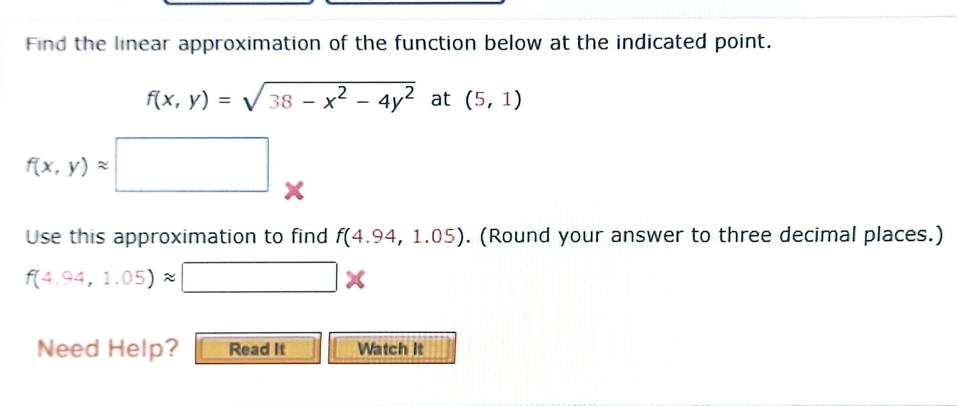 Solved Find the linear approximation of the function below | Chegg.com