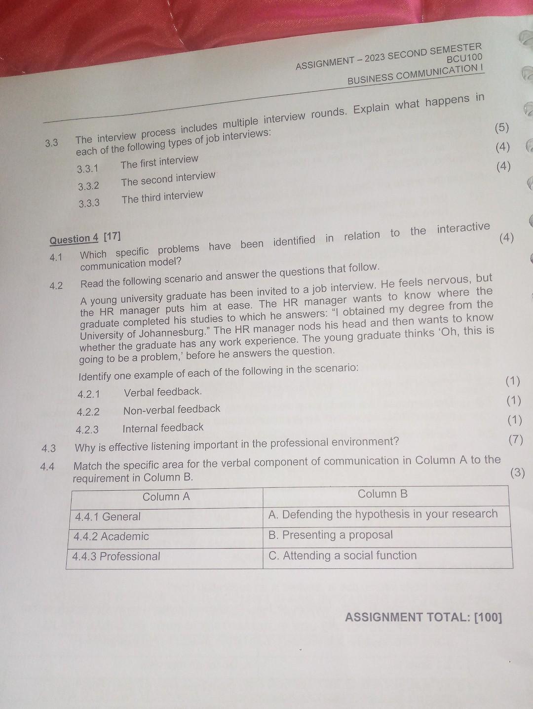 Question 1 [20] SEMESTER Read the article "Is Email | Chegg.com