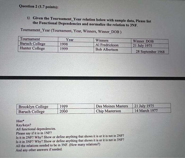Solved database management systems follow the instructins | Chegg.com