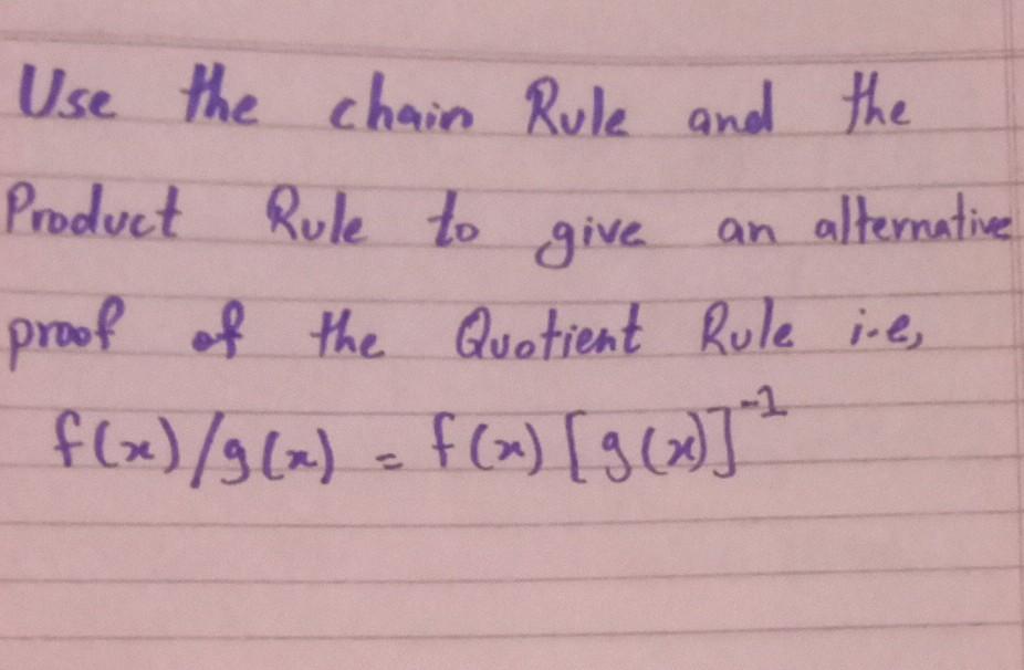 Solved Use the chain Rule and the Product Rule t0 give an | Chegg.com