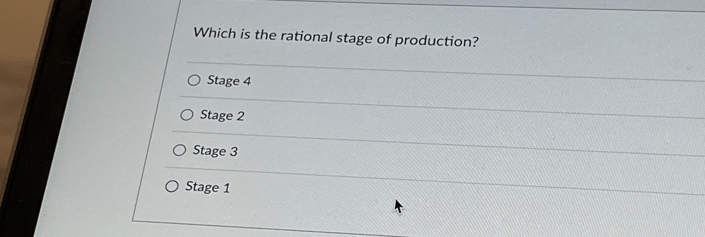 Solved Which is the rational stage of production?Stage | Chegg.com