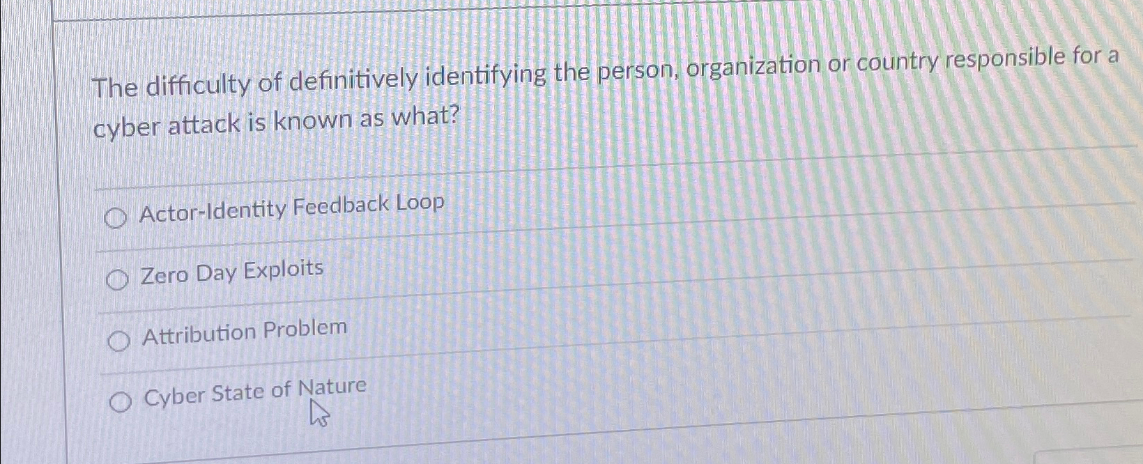 Solved The difficulty of definitively identifying the | Chegg.com