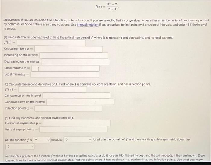 Solved (a) Calculate the first derivative of . Find the | Chegg.com