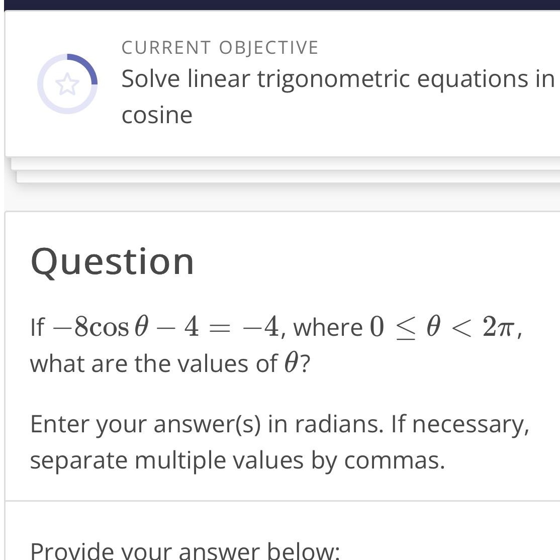 Solved Current Objectivesolve Linear Trigonometric Equations