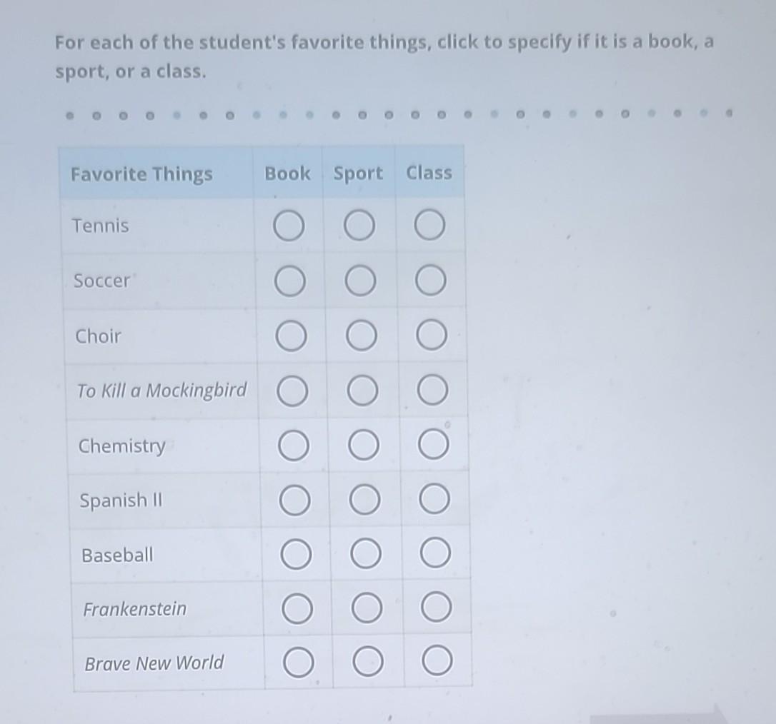 A student is making lists of their favorite books, | Chegg.com