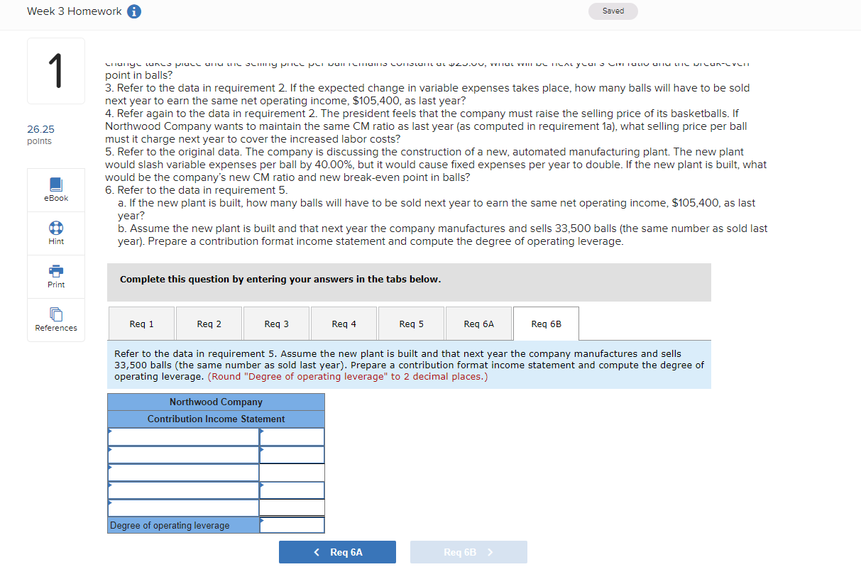Solved Problem 5-20 (Algo) ﻿CVP Applications: Break-Even | Chegg.com
