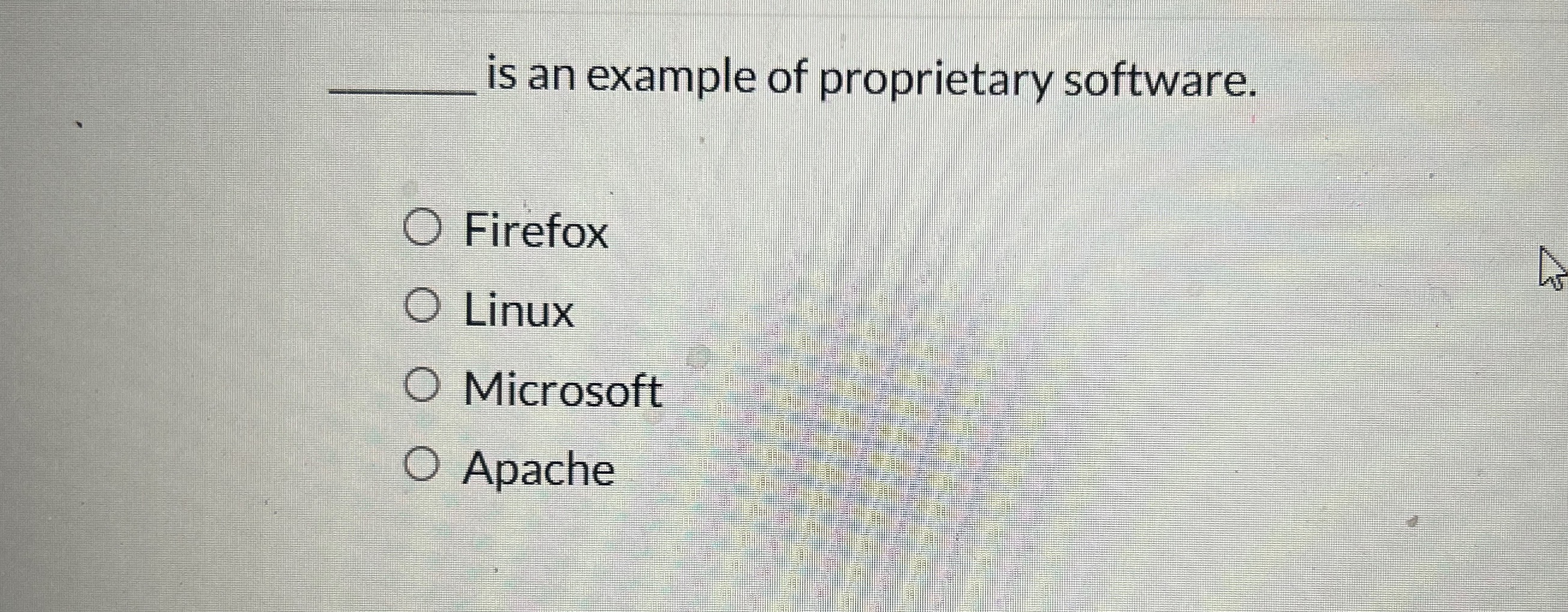Solved is an example of proprietary | Chegg.com