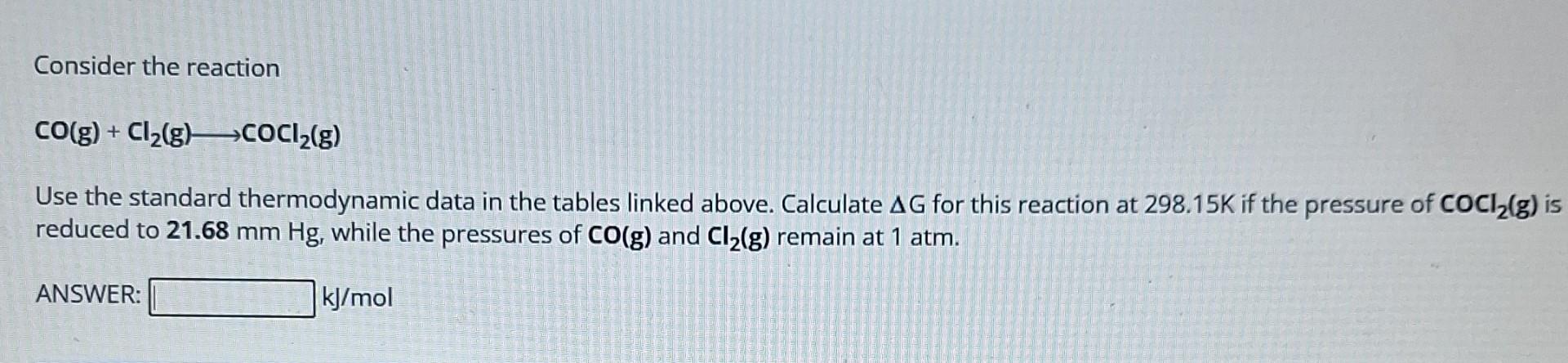 Solved For the reaction CH4( g)+H2O(g) 3H2( g)+CO(g)ΔH∘=206 | Chegg.com