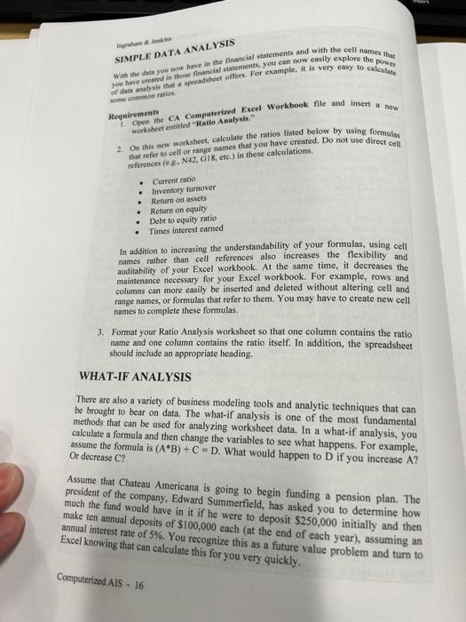 Solved SIMPLE DATA ANALYSIS With the dara you nous have in | Chegg.com