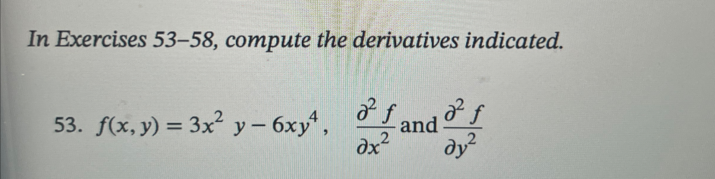Solved In Exercises 53-58, ﻿compute the derivatives | Chegg.com