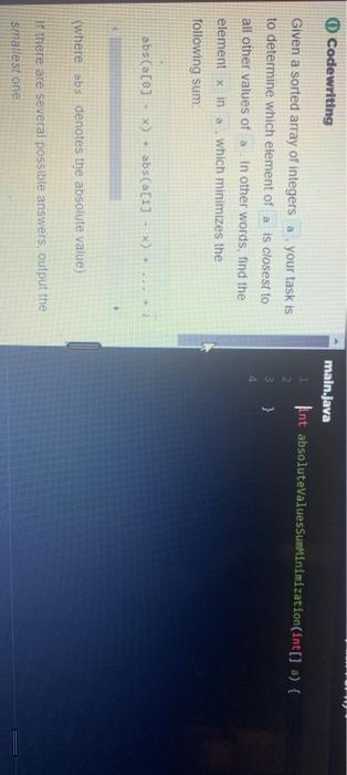 Solved (Codewriting main.java fint | Chegg.com