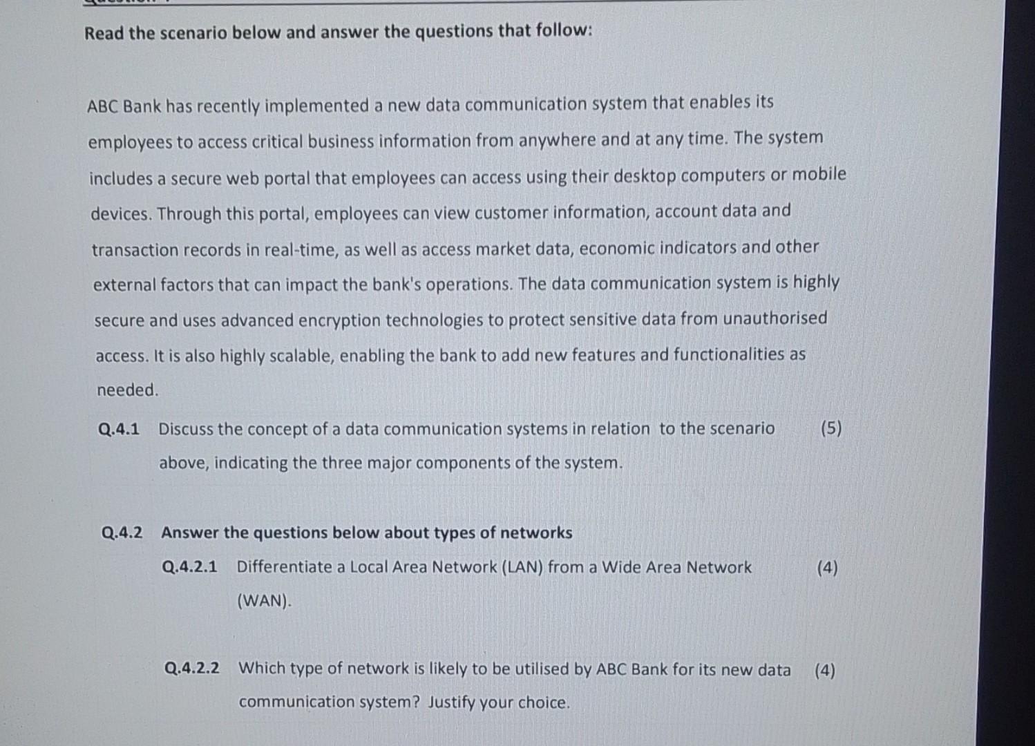 Solved Read the scenario below and answer the questions that | Chegg.com