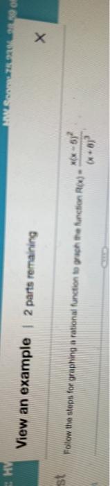 Solved Follow the steps for graphing a rational function to | Chegg.com