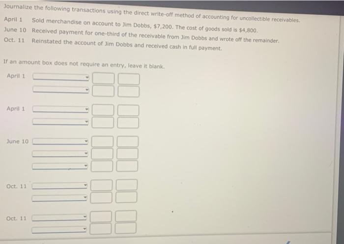 Solved Journalize the following transactions using the | Chegg.com