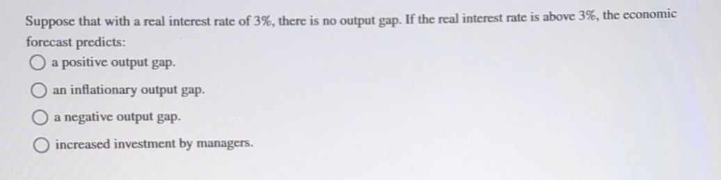 Solved Suppose that with a real interest rate of 3%, ﻿there | Chegg.com