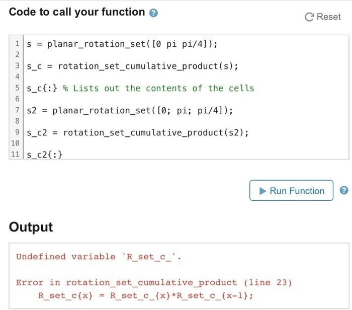 Solved Take a set of rotation matrices and calculate the set | Chegg.com