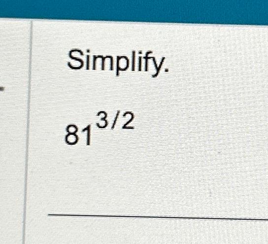 Solved Simplify.8132 | Chegg.com