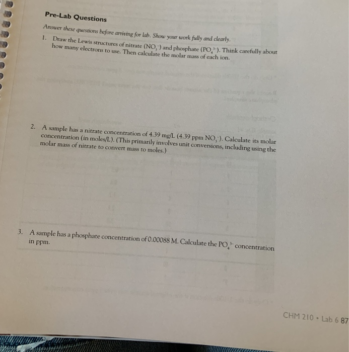 Solved Pre-Lab Questions Answer these questions before | Chegg.com