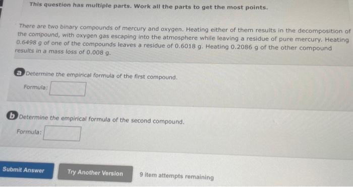 Solved This question has muitiple parts. Work all the parts | Chegg.com