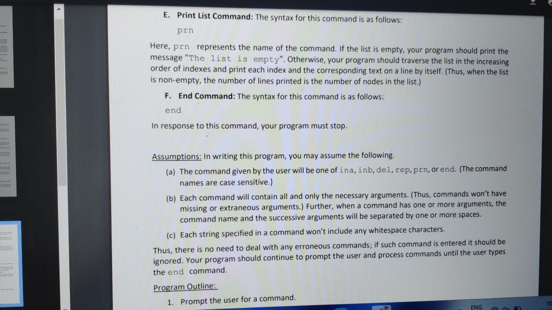 Solved Description You are required to write an interactive | Chegg.com
