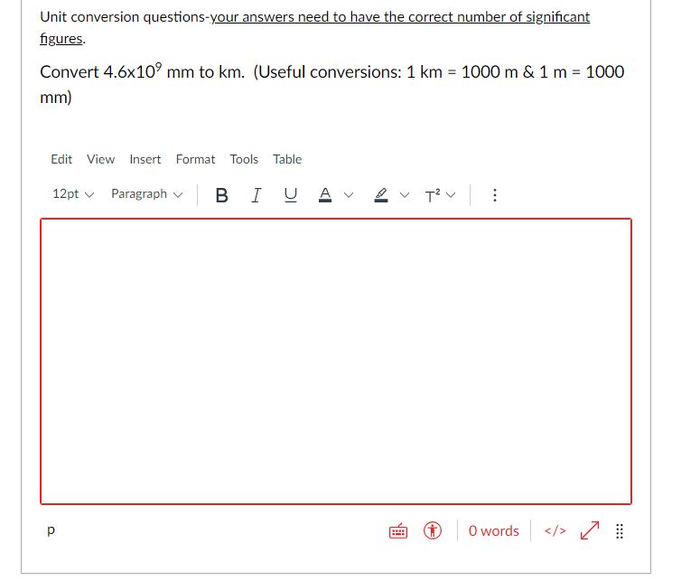 Solved Unit conversion questions-your answers need to have | Chegg.com