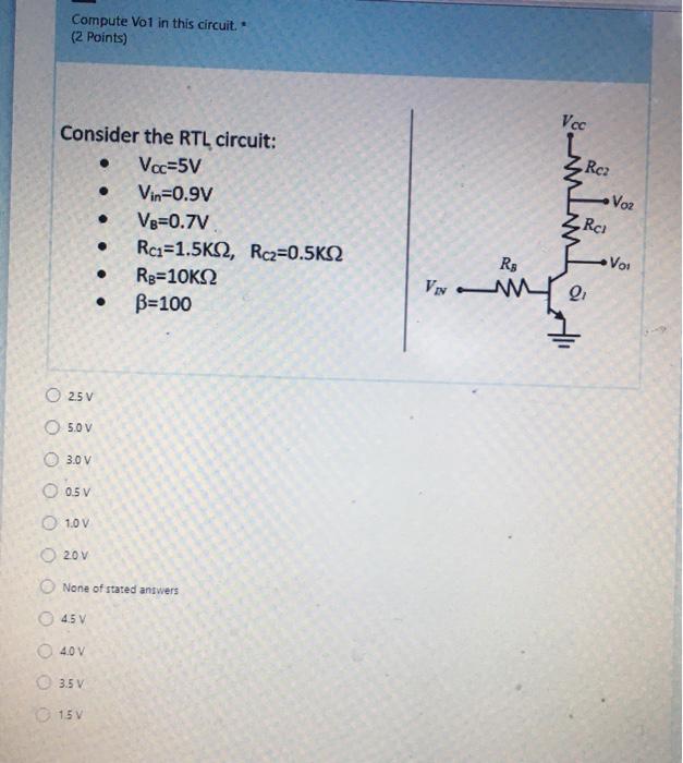 Solved Compute Vo1 in this circuit. (2 points) Voc Rc • Voz | Chegg.com Solved Compute Vo1 in this circuit. (2 points) Voc Rc • Voz | Chegg.com