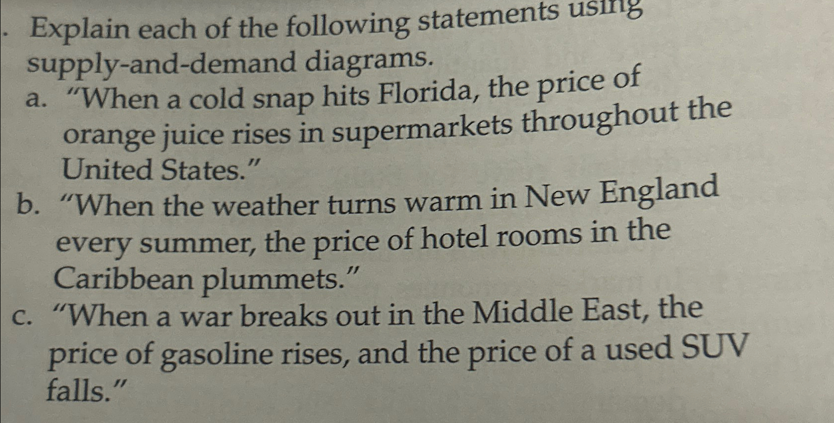 Solved Explain each of the following statements using | Chegg.com