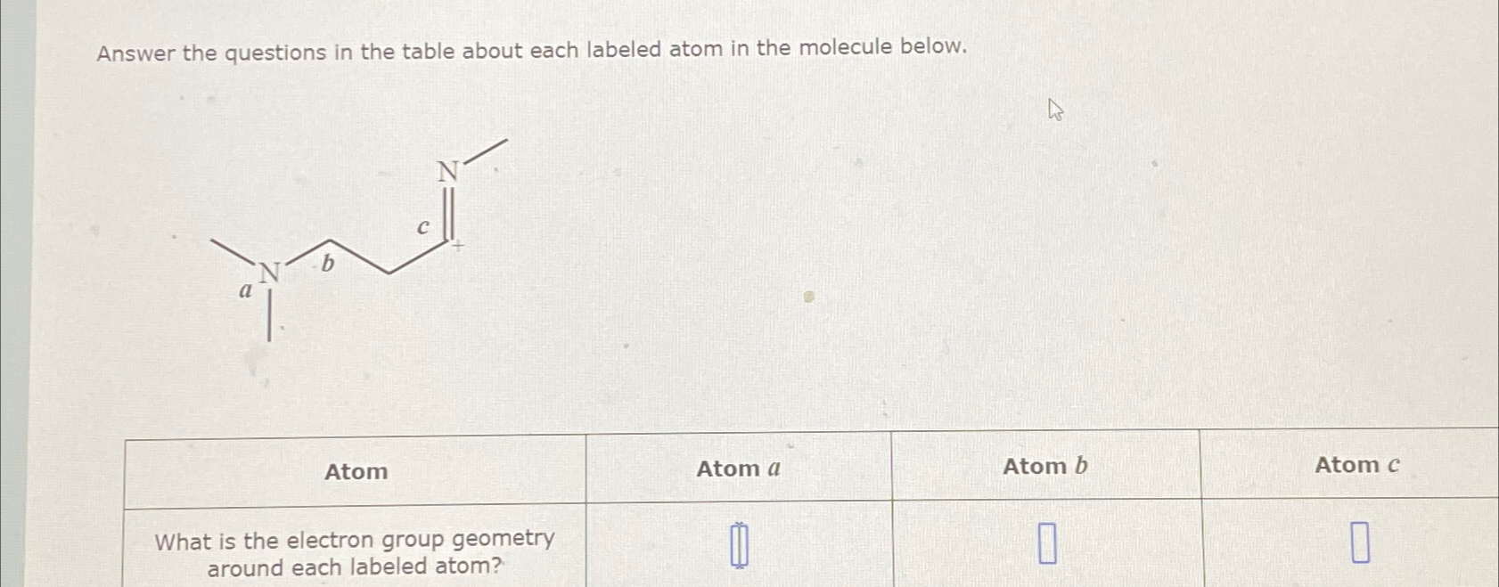 Solved Answer the questions in the table about each labeled | Chegg.com