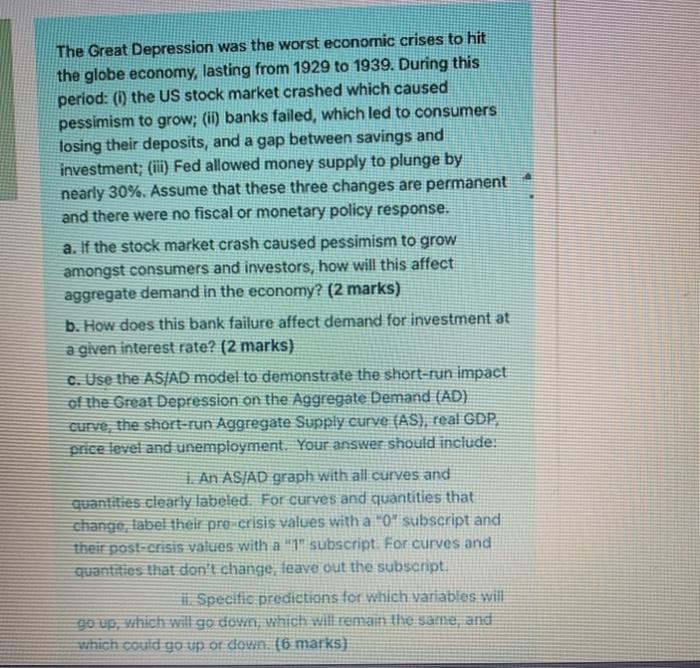 Solved d. Use the LRAS/AD model to demonstrate the long-run | Chegg.com