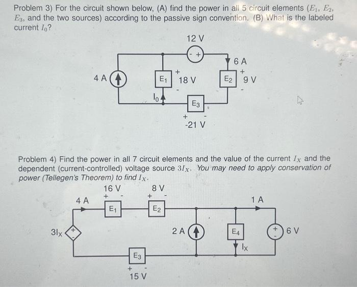 Solved Problem 3) For the circuit shown below, (A) find the | Chegg.com
