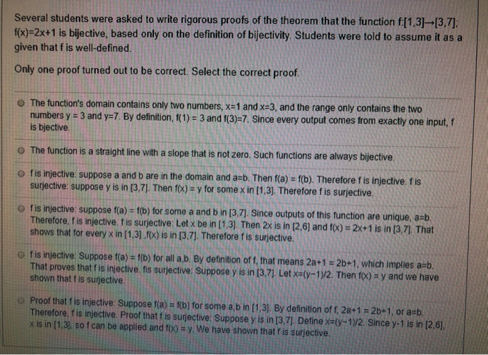 Solved Several students were asked to write rigorous proofs | Chegg.com