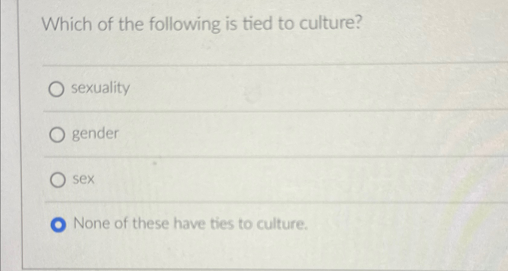 Solved Which Of The Following Is Tied To