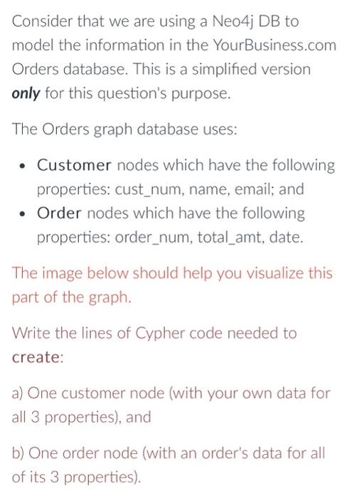 Solved Consider that we are using a Neo4j DB to model the | Chegg.com