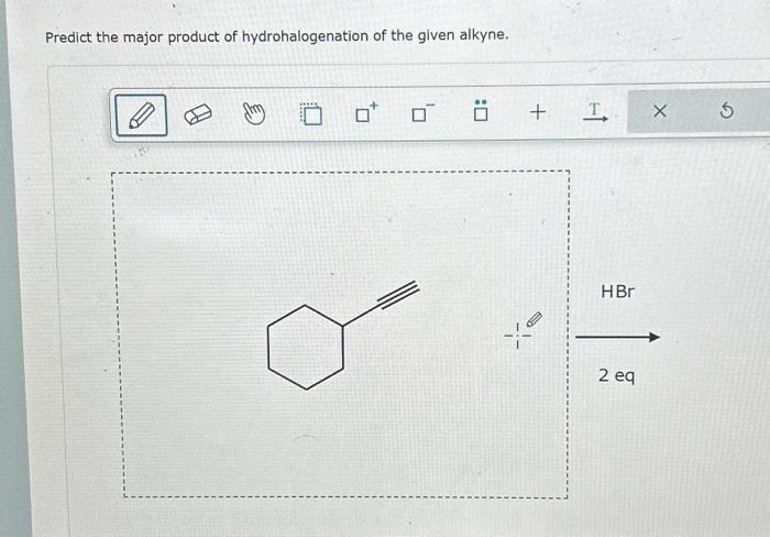 Solved Predict the major product of hydrohalogenation of the | Chegg.com