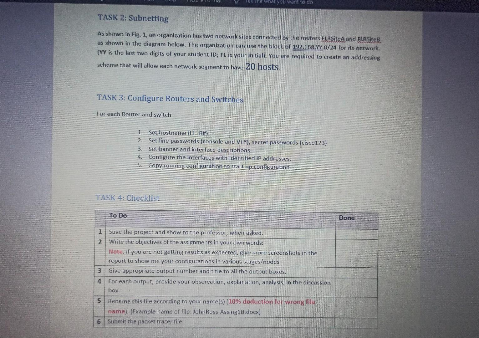 Assignment 2 Configuring Routers And Subnetting