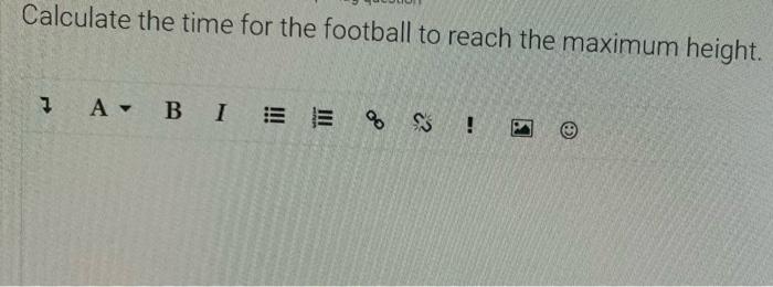 Solved The parabolic trajectory of a kicked football is | Chegg.com
